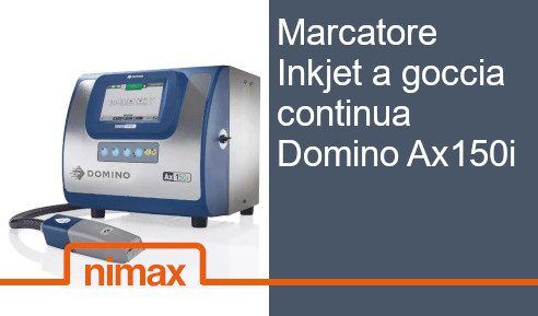 Domino Ax150i Marcatore Inkjet a goccia continua | nimax