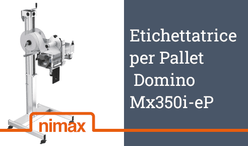 Etichettatrice per pallet Domino Mx350i-eP | nimax